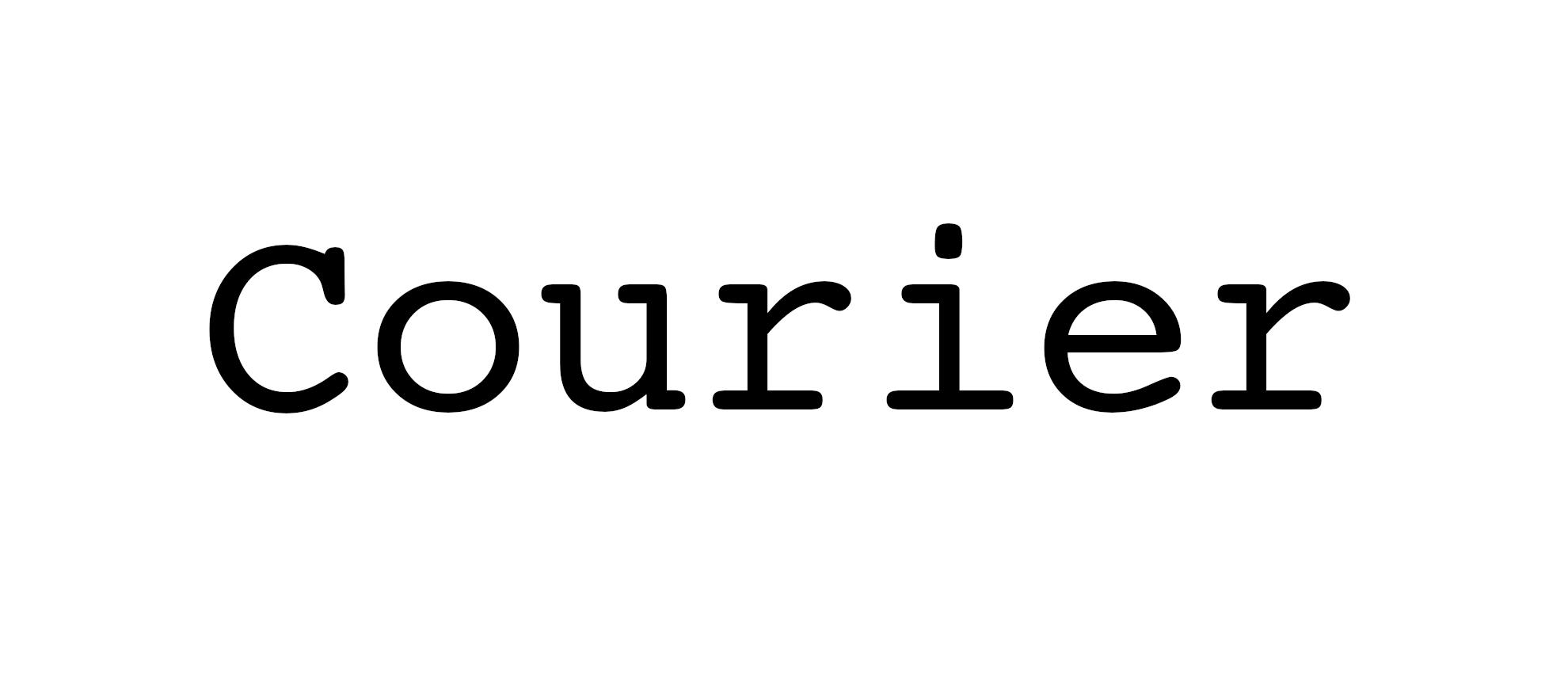 Why does eFile use Courier?